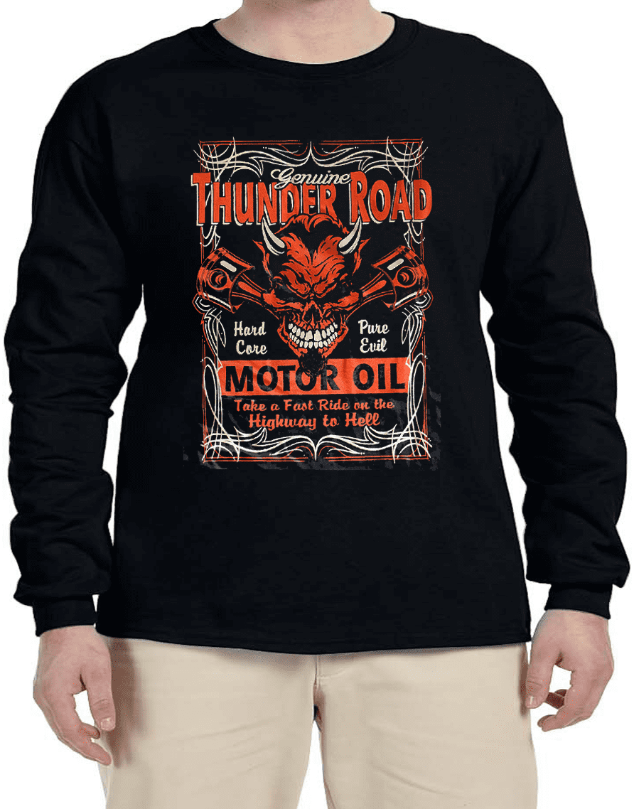 Biker Skull Rt 66 Mechanic Gifts Car Guy Funny T-shirt Mens Graphic ...