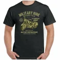 Biker T-Shirt Military Ride Mens Womens Motorbike Motorcycle Bike Usa ...