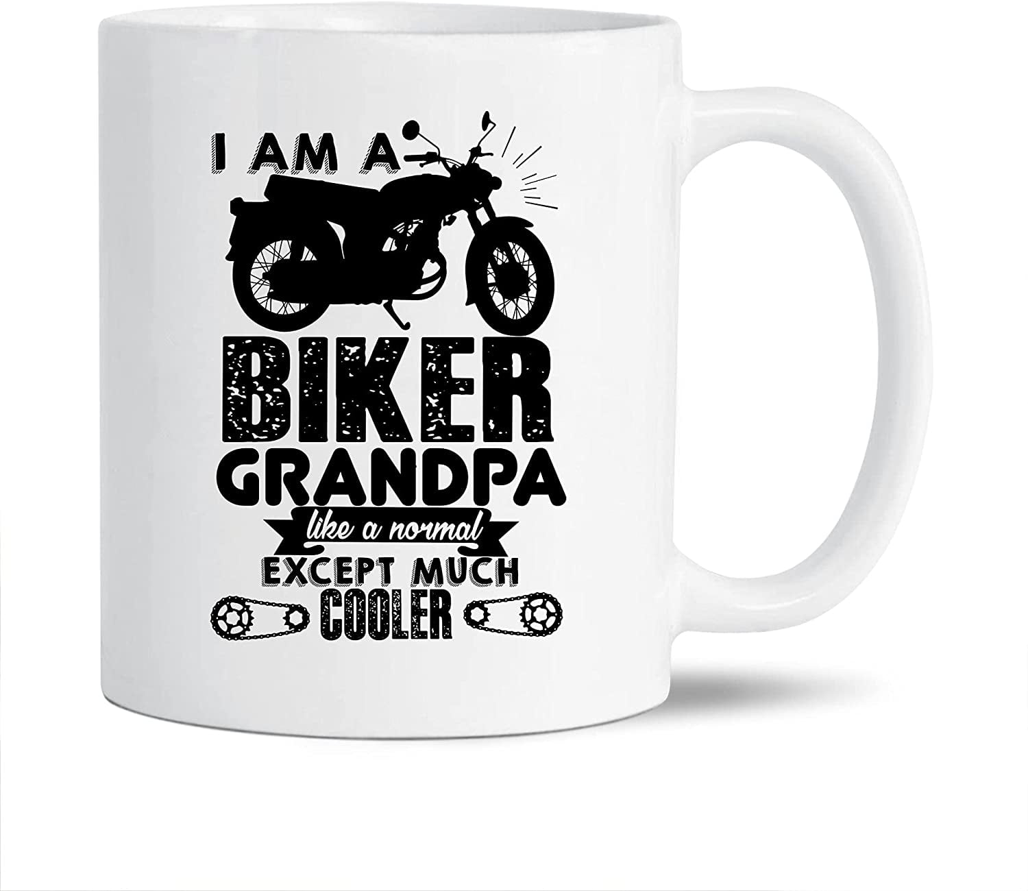 Biker Tea Cup Gifts For Family / Friends, I Am A Biker White Ceramic ...