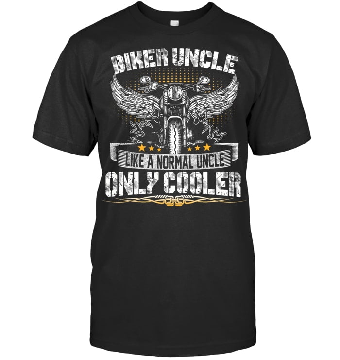 Biker Uncle Motorcycle Fathers Day For Fathers Biker Racing T Shirt - Walmart.com