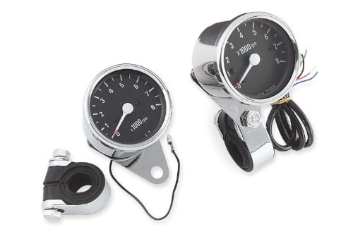 Biker's Choice Custom Mechanical Mini Tachometer for Sportster with 2:1 ...