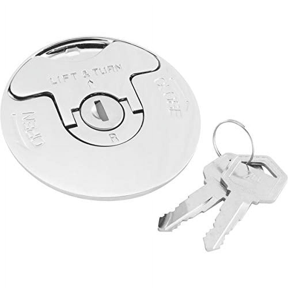 Biker's Choice Flush Locking Gas Cap (Chrome) - Walmart.com