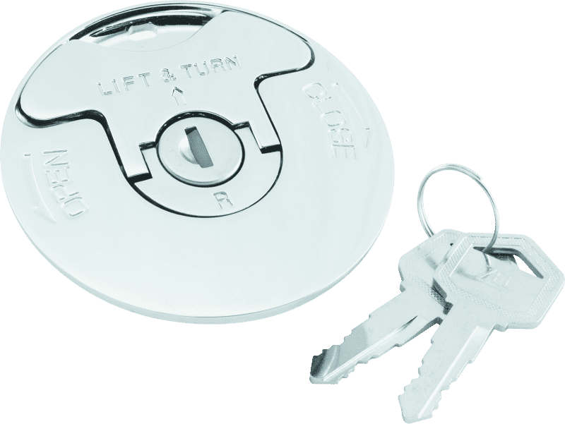 Bikers Choice Locking Flush Gas Cap with Keys and Vented Quick Cam ...