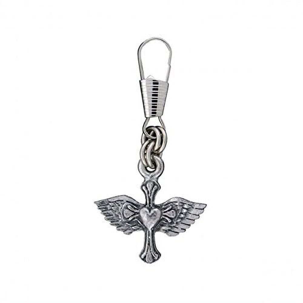 Bikers Zipper Pullers Grips, HEART AND CROSS, 2" x 1" - ZIP PULLER ...