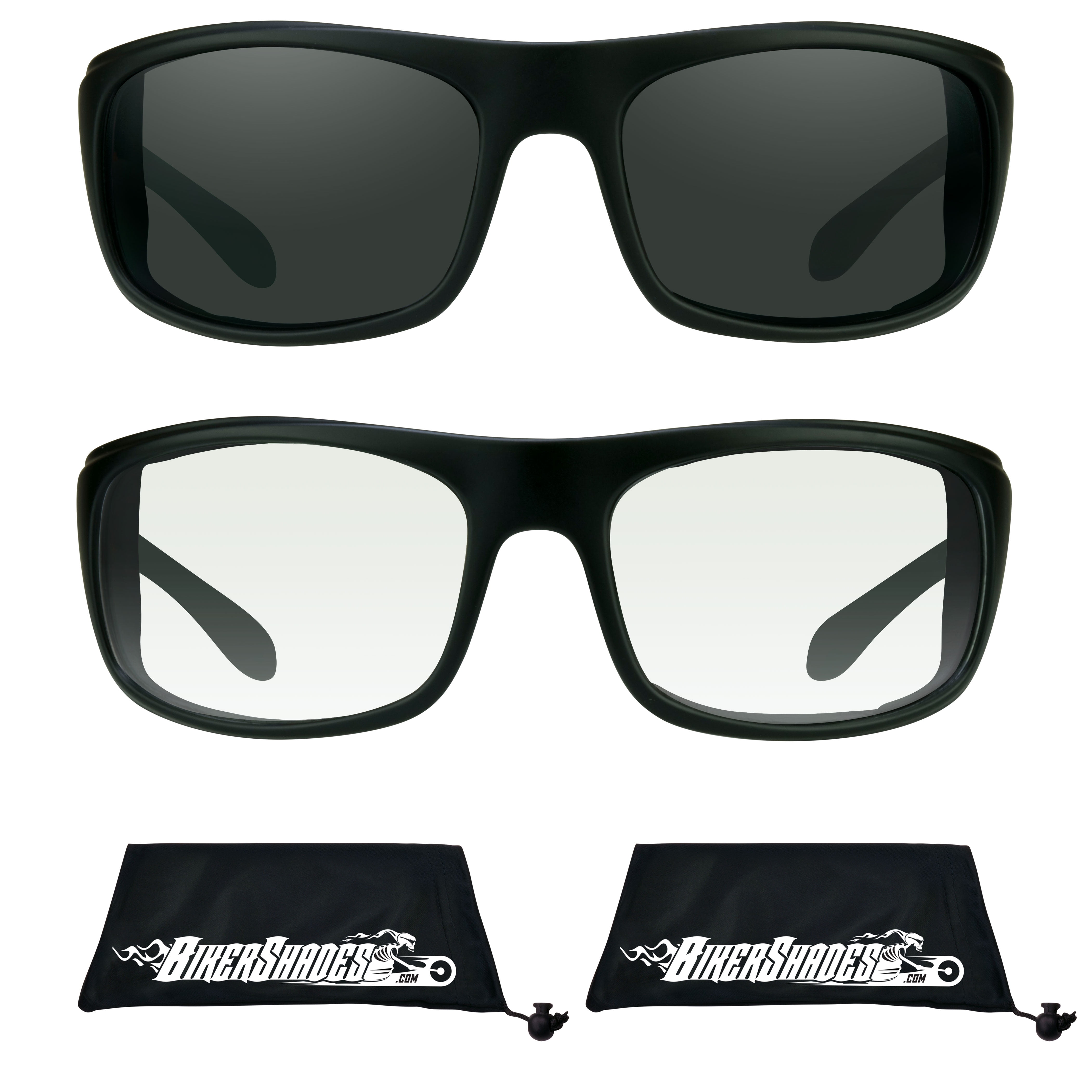 Bikershades Motorcycle Riding Safety Sunglass Foam Padded Large Fit ...