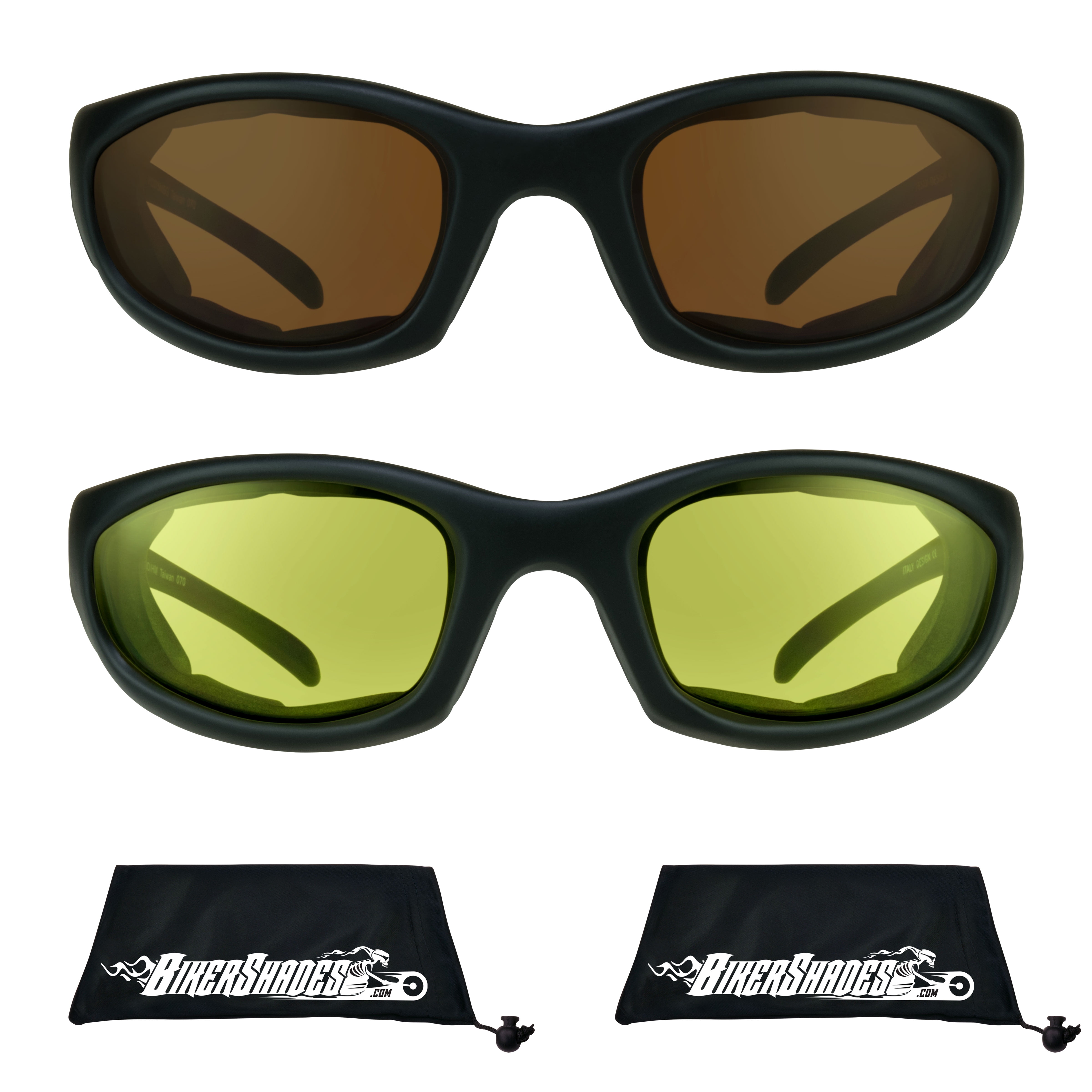 Bikershades Motorcycle Riding Sunglass Padded Safety Polycarbonate Lens ...