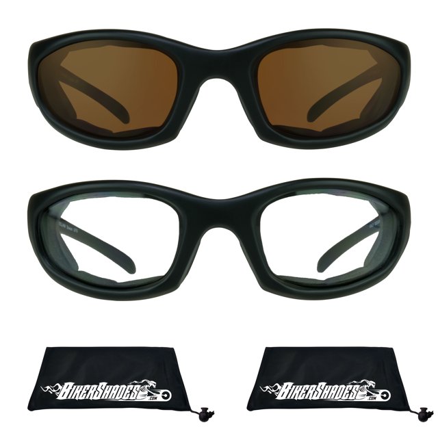 Bikershades Motorcycle Riding Sunglass Padded Safety Polycarbonate Lens ...