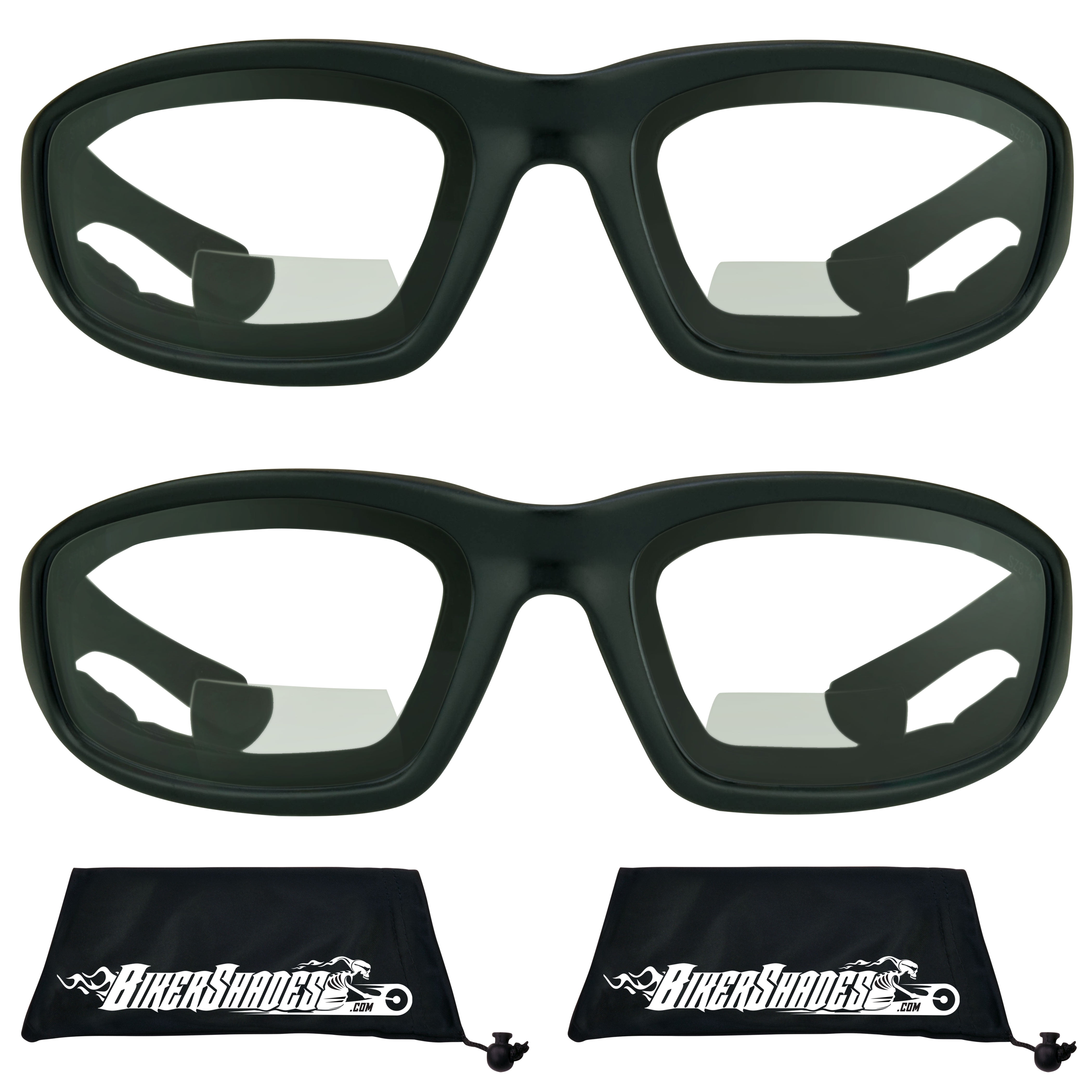 Bikershades Motorcycle Safety Bifocal Reader Sunglasses Z87 Foam Clear ...