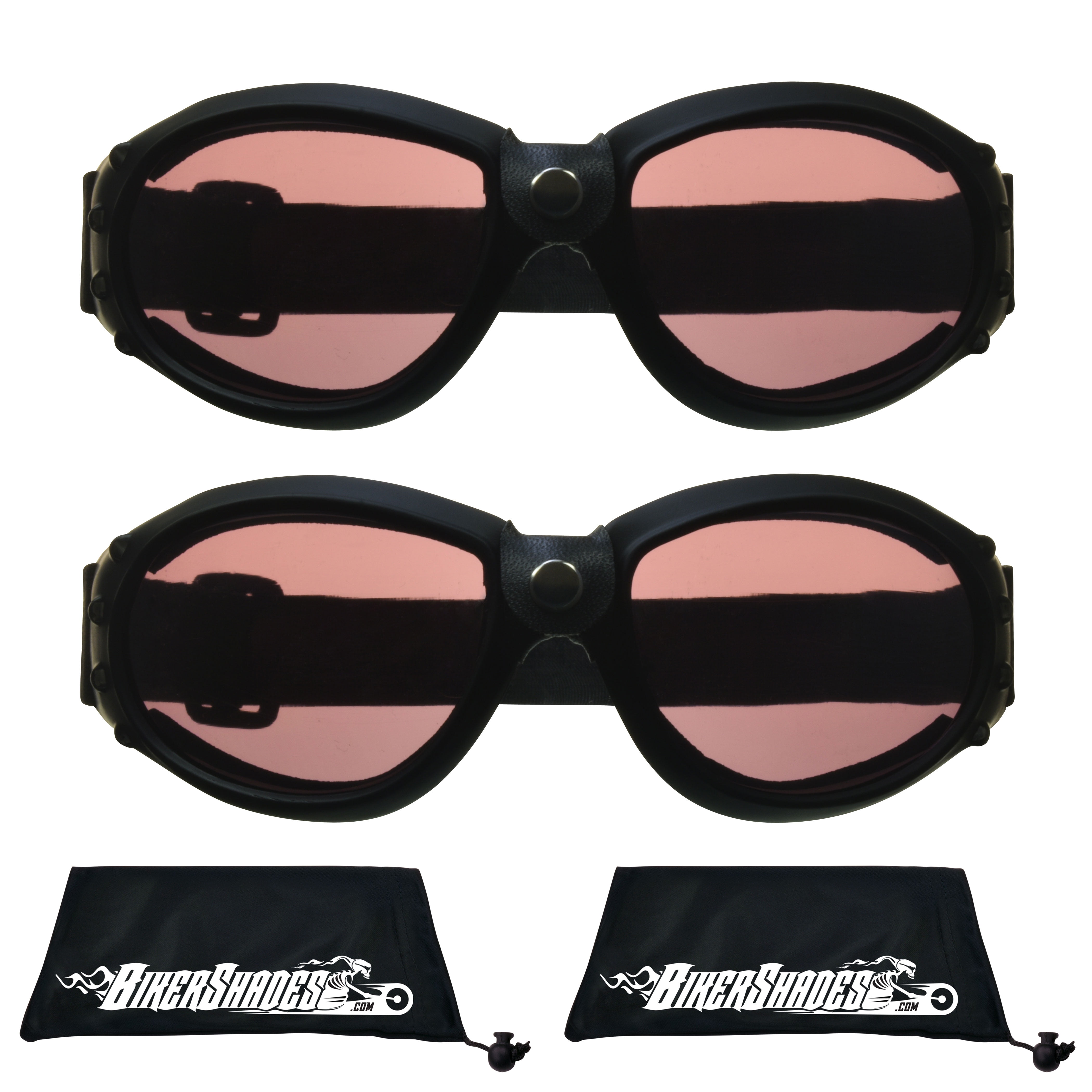 Bikershades Motorcycle Safety Goggles Foam Padded Men Women Large ...