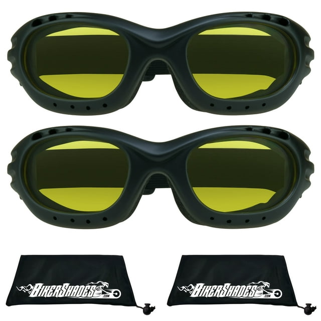 Bikershades Motorcycle Safety Riding Goggles Men Women. Polarized Lens ...