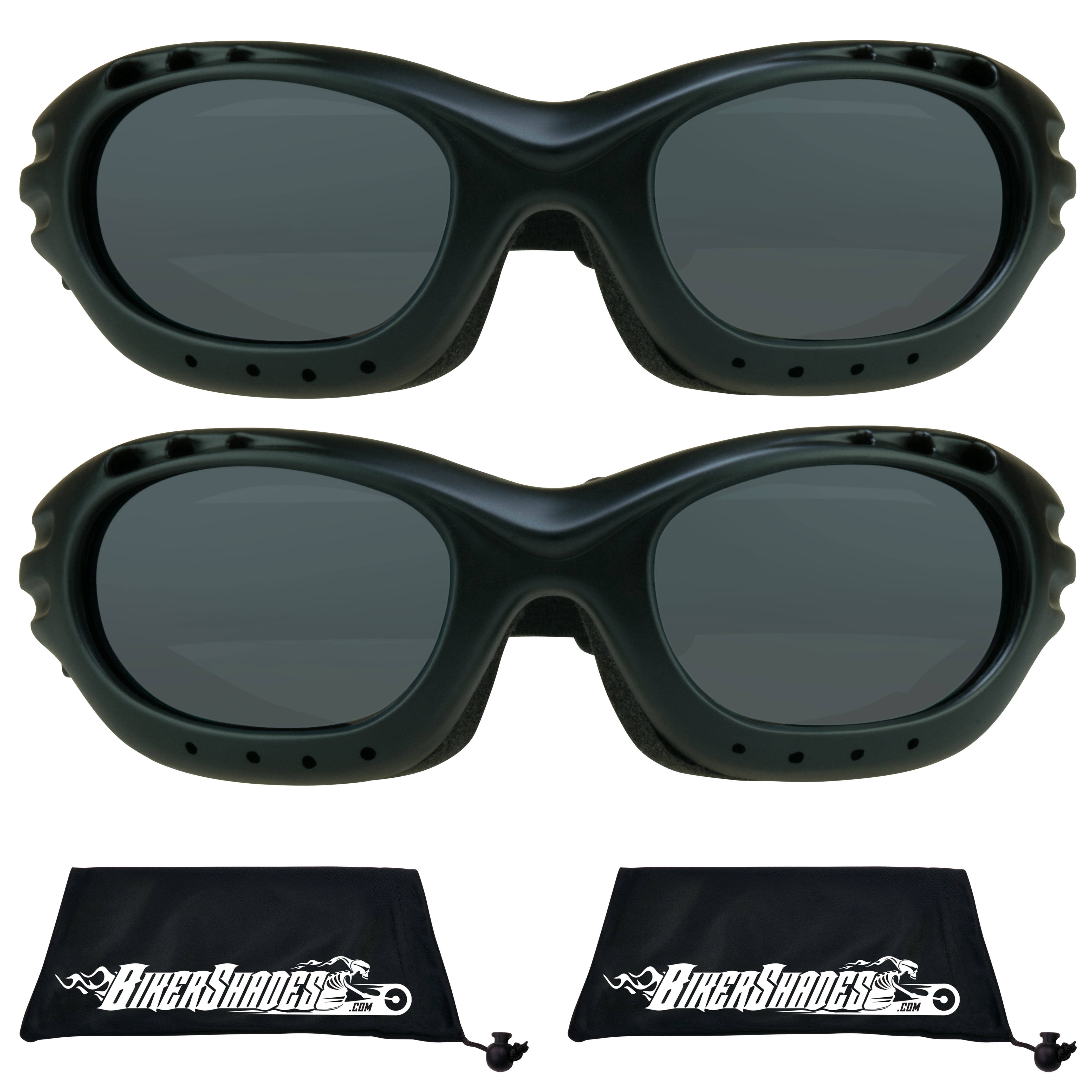 Bikershades Motorcycle Safety Riding Goggles Men Women. Polarized Lens ...