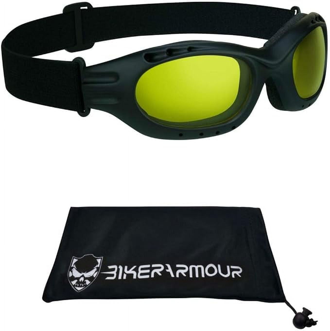 Bikershades Motorcycle Safety Riding Goggles Men Women. Polarized Lens ...