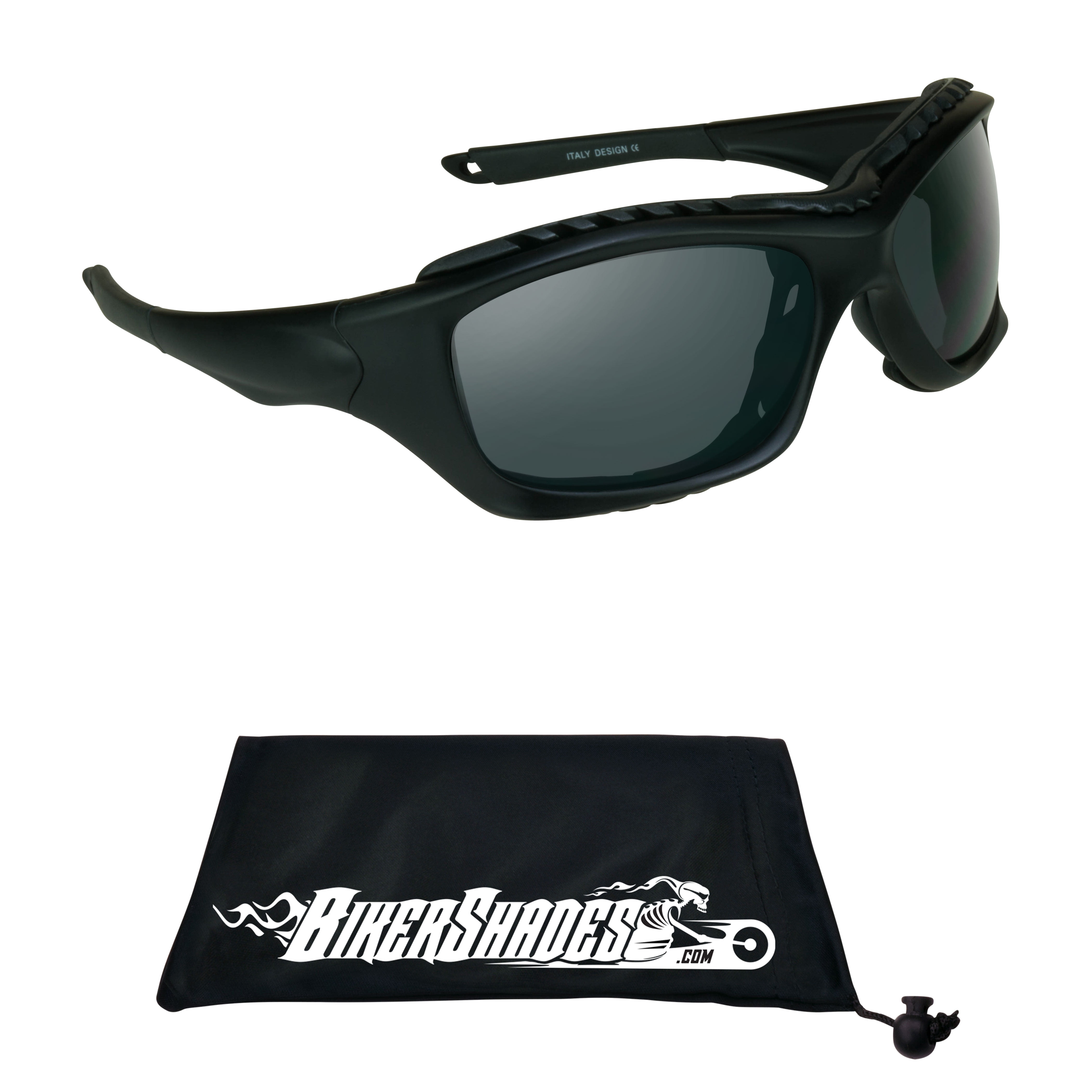 Bikershades Motorcycle Safety Sunglass Goggles Foam Padded Extreme ...