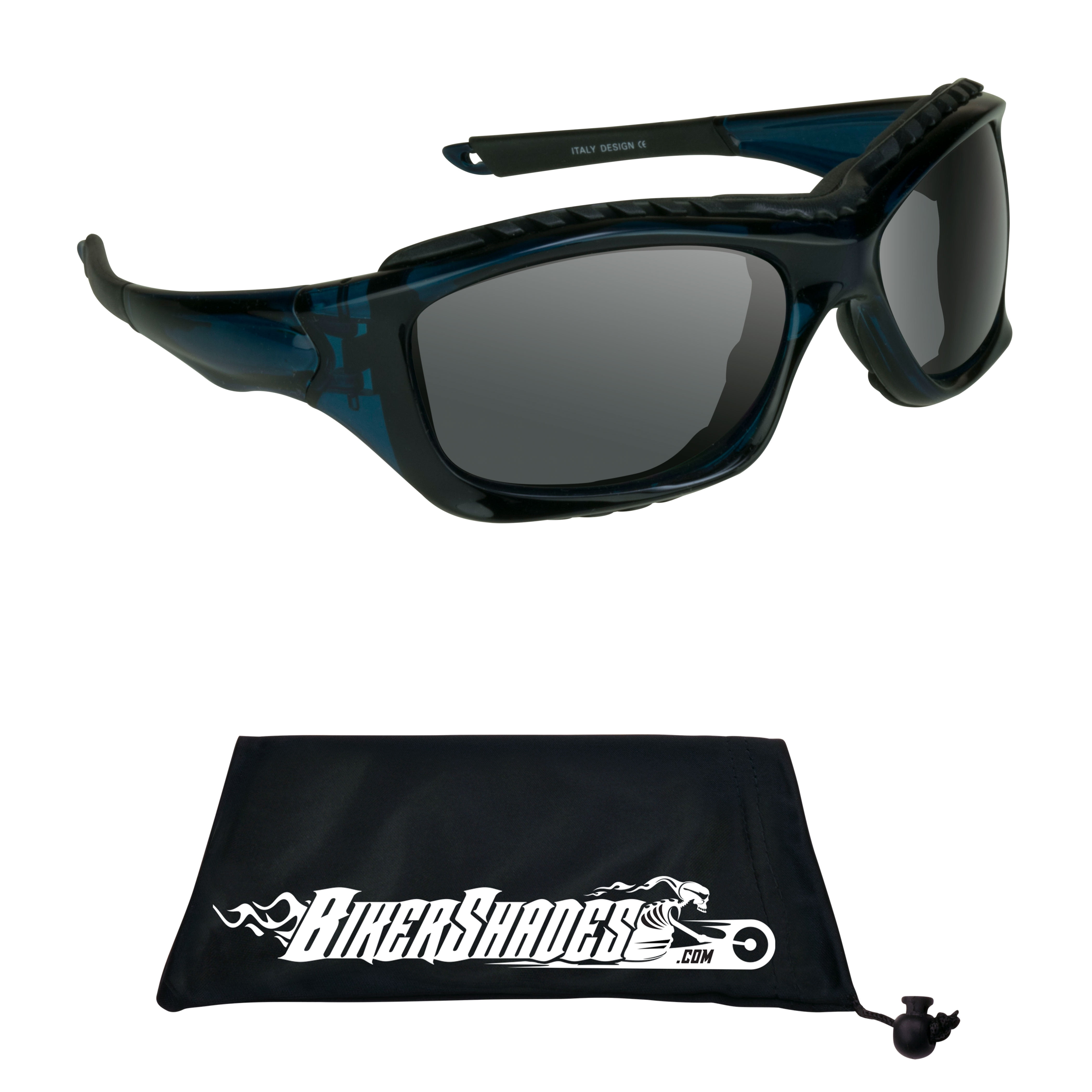 Bikershades Motorcycle Safety Sunglass Goggles Foam Padded Extreme ...