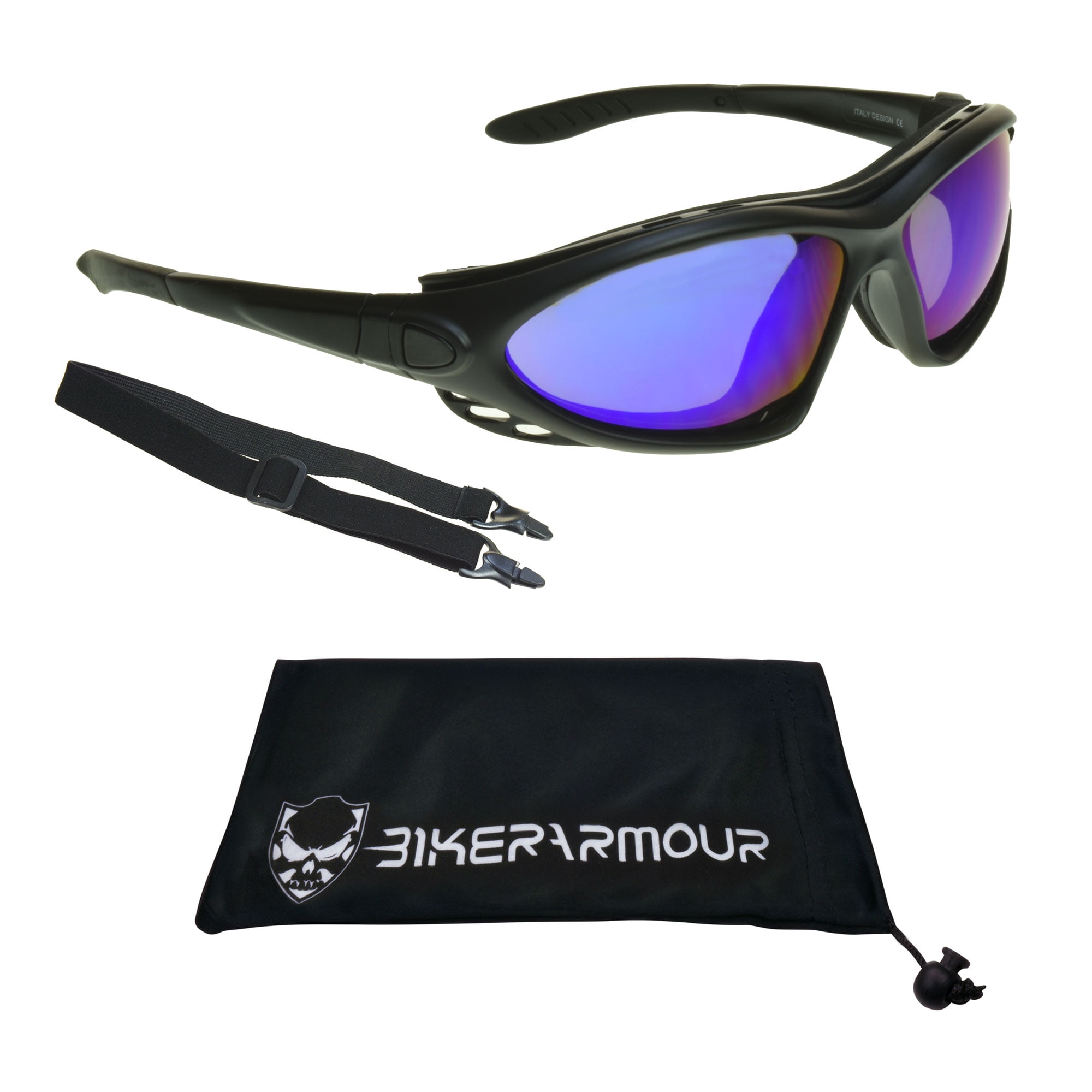 Bikershades Motorcycle Safety Sunglass Goggles Interchangeable ...