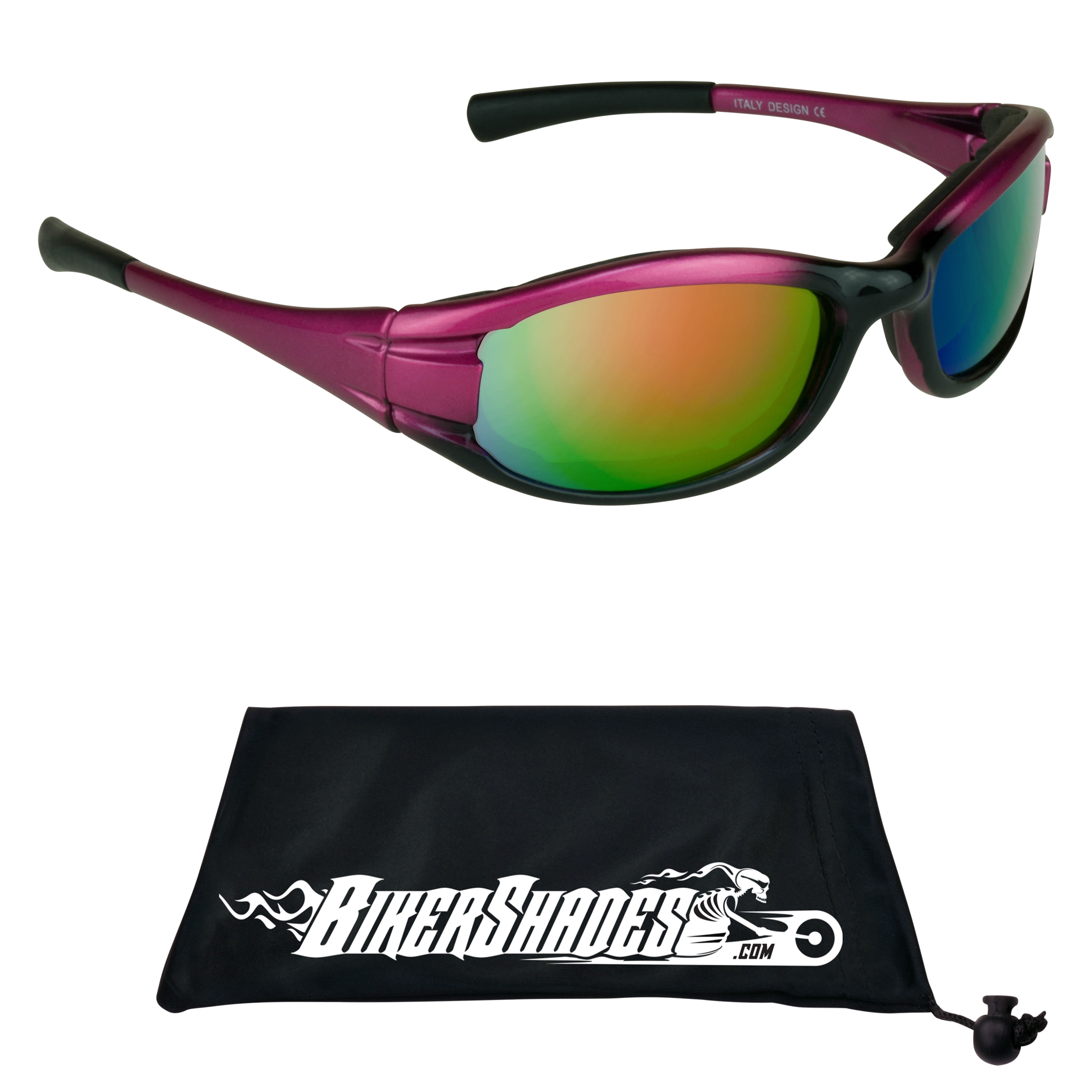 Bikershades Motorcycle Sunglasses Foam Padded PETITE Women, Girls and ...