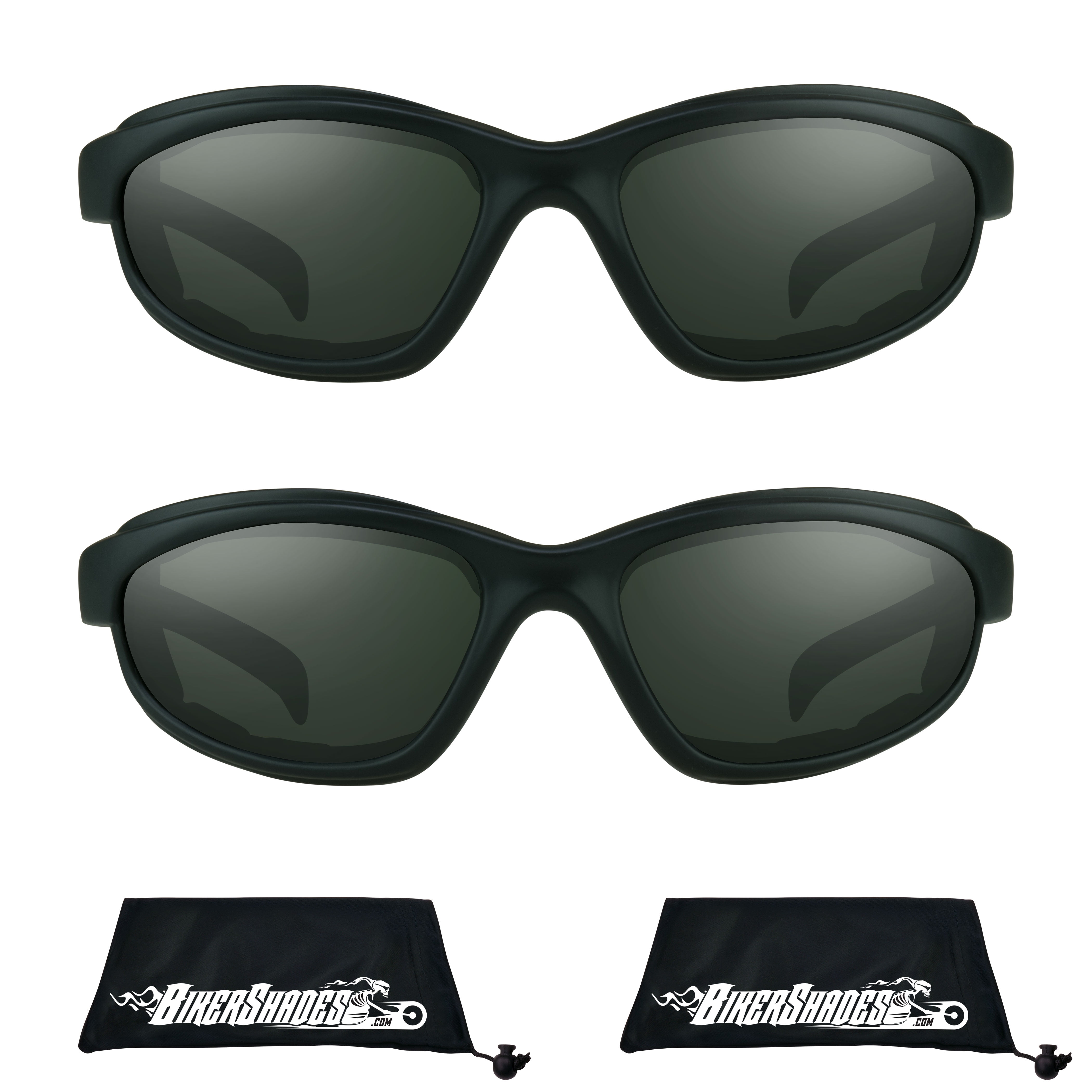 Bikershades Z87 Motorcycle Safety Sun Glasses Foam Padded Men Wind Dust ...