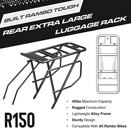 Bikes Bike Rack - Heavy-Duty, Extra-Large Rear Bike Rack for Fat Tire ...