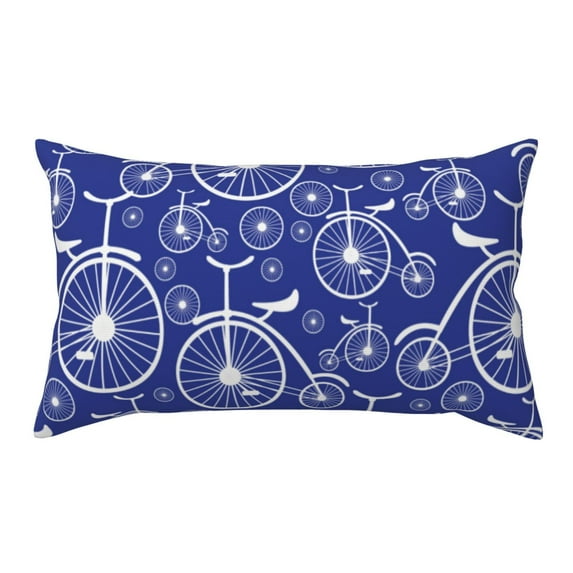 Bikes Pattern blue Pillow Cases Standard Size, Soft Pillow Covers with ...