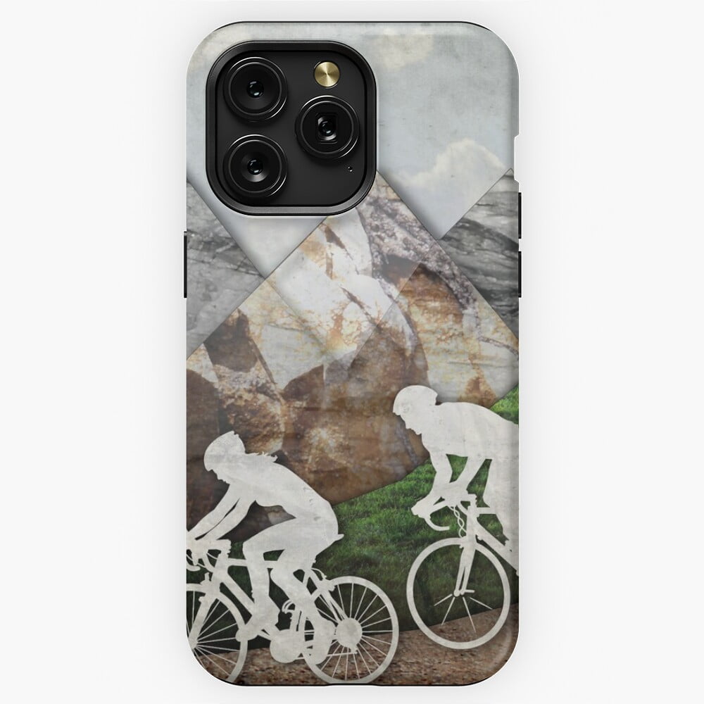 Biking Couple Romantic Cycling Outdoor Scene iPhone Case 17 through 11 ...