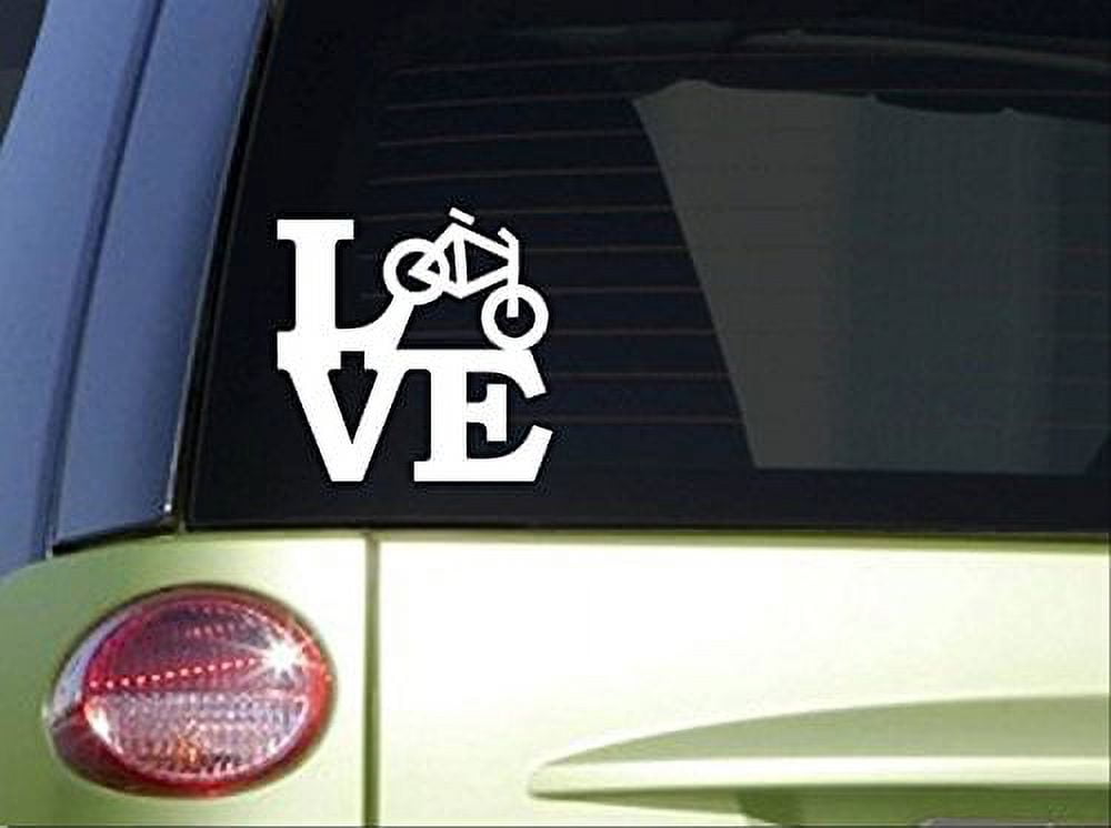 Biking Love *I647* 6x6 inch Sticker decal bicycle bike - Walmart.com