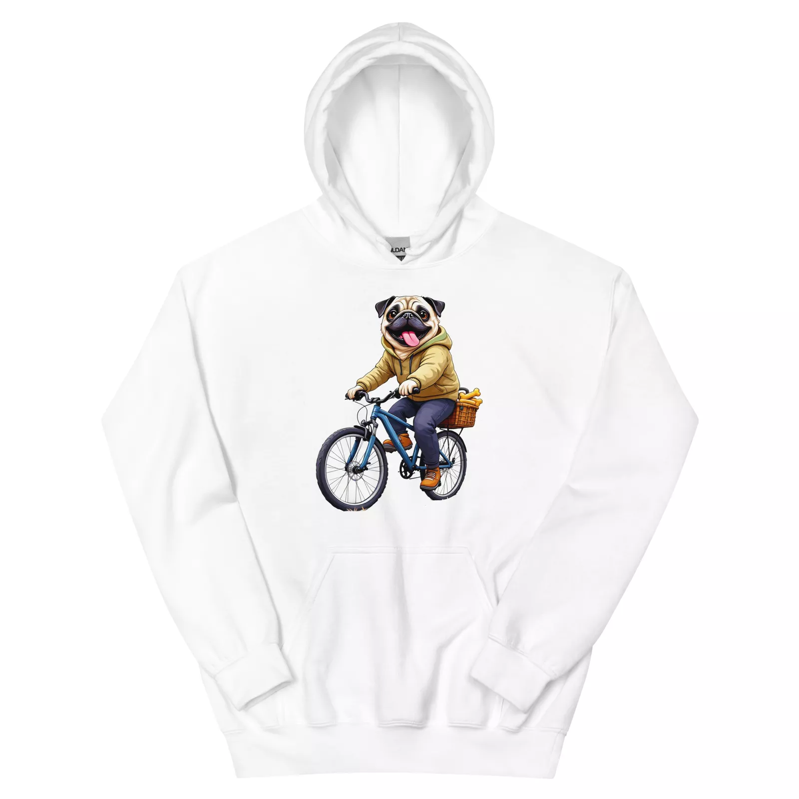 Biking Pug Dog Bike Cycling Hoodie , Trending holiday wear - Walmart.com