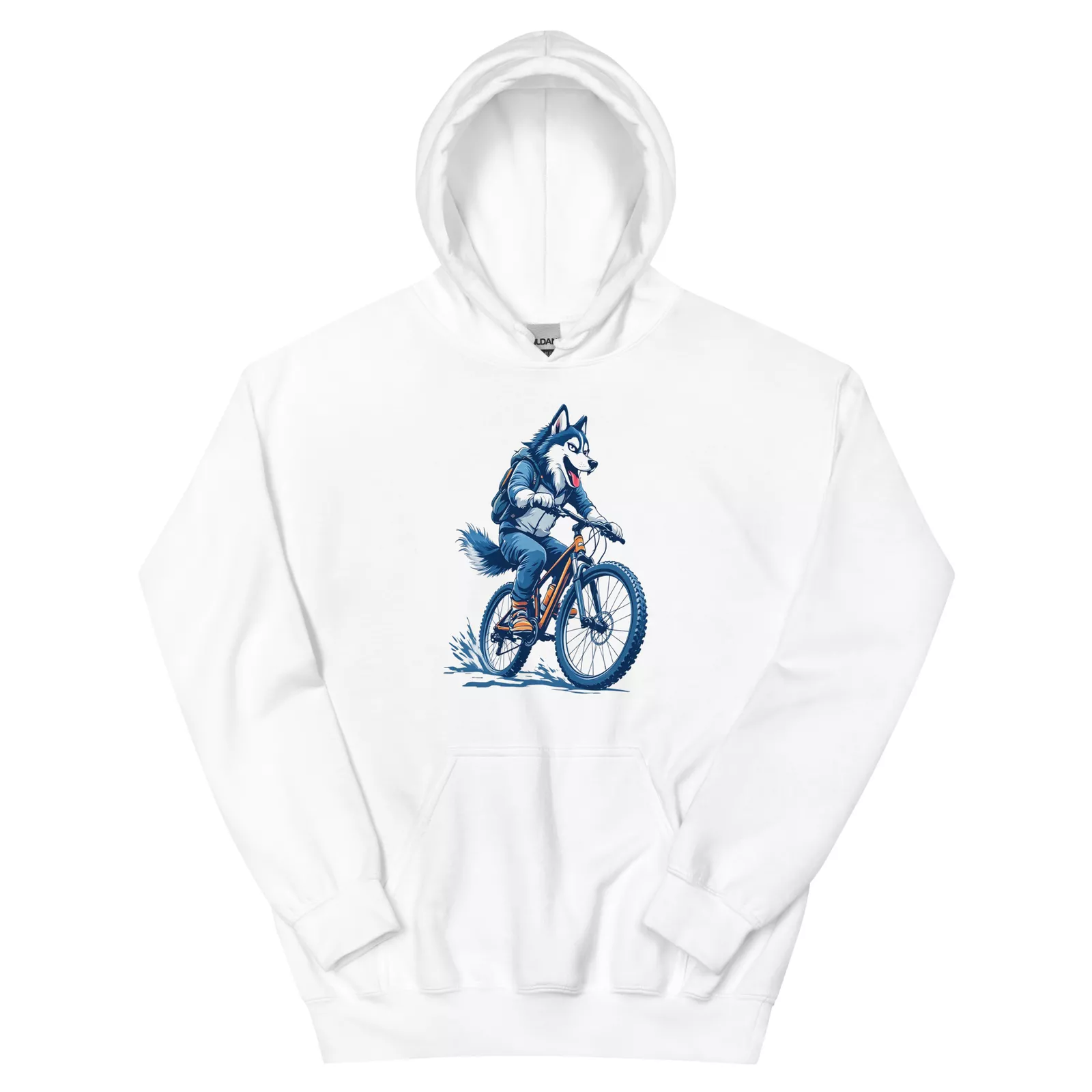 Biking Siberian Husky Dog Bike Cycling Hoodie , Trending holiday wear ...