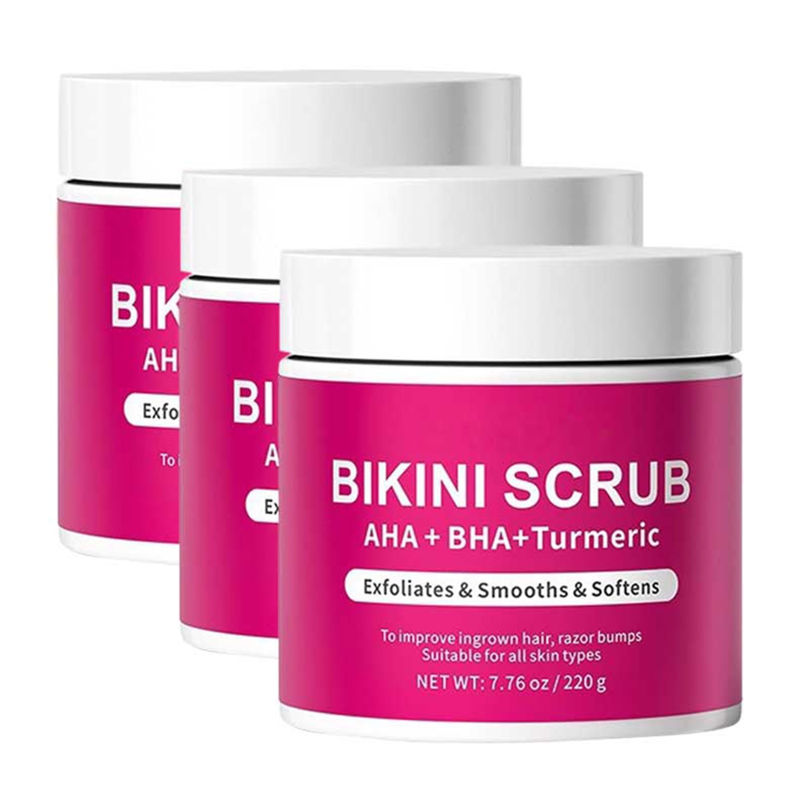 Bikini Area Exfoliator with 10% AHA+BHA & Turmeric, Ingrown Hair for ...