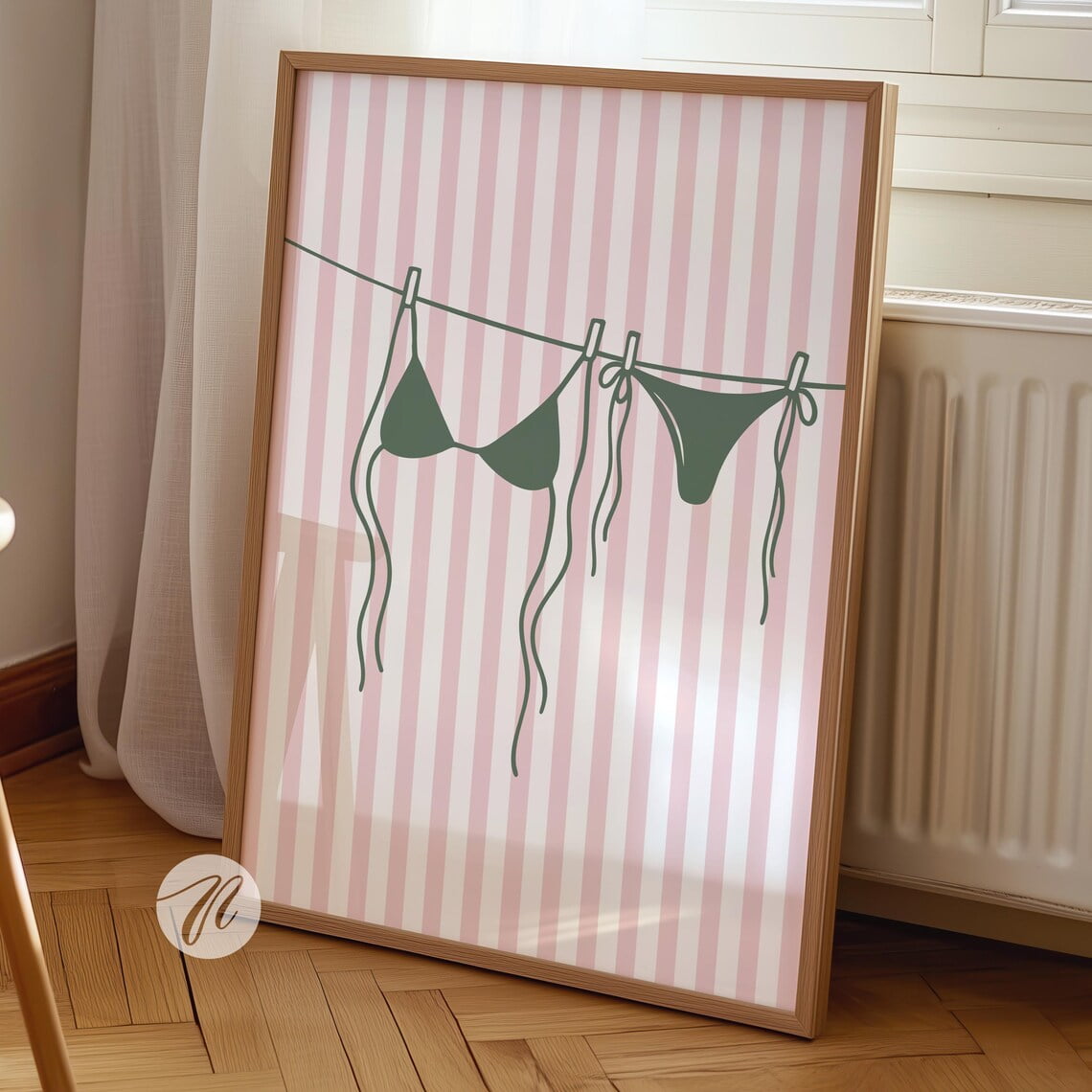 Bikini Art Print, Bathing Suit Poster, Beachy Prints, Coconut Girl ...