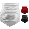 Bikini Bottom for Women High Waisted Bikini Tummy Control Swim Suit ...