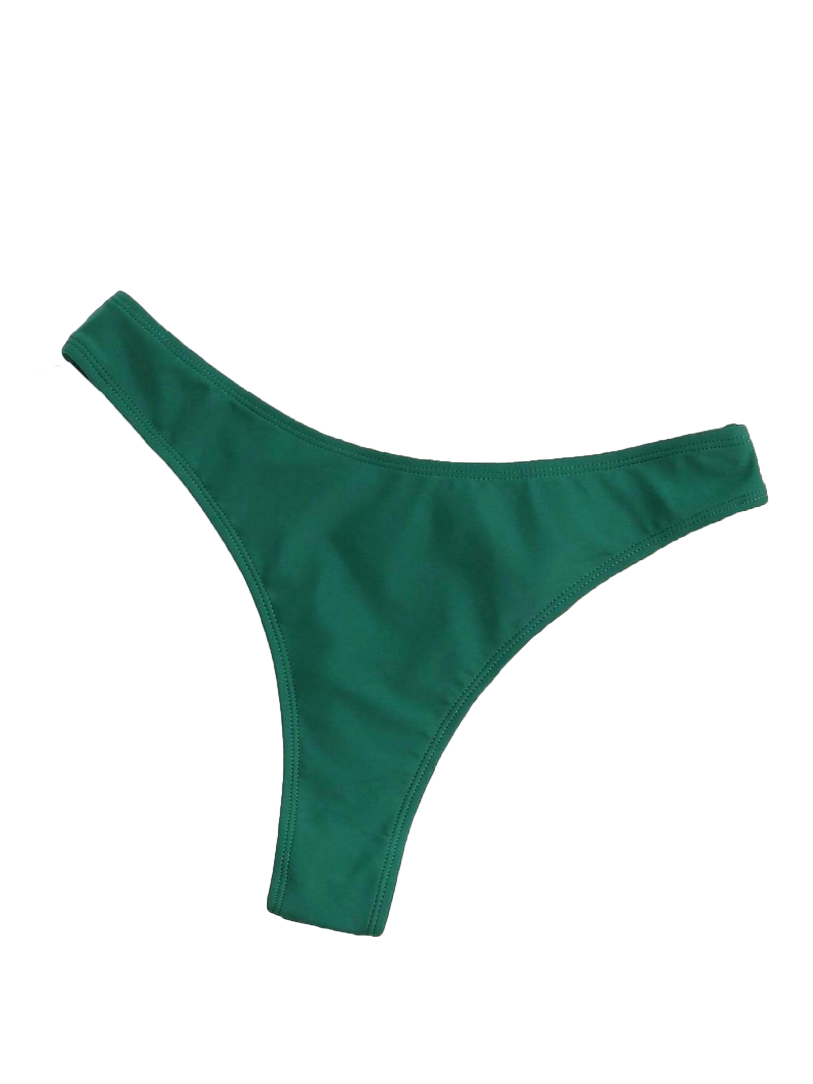 Bikini Bottoms for Women Plain Sexy Triangle Swimwear Green S (4 ...