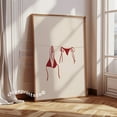 Bikini On Clothesline Print College Apartment Decor Coastal Beachy Dorm ...