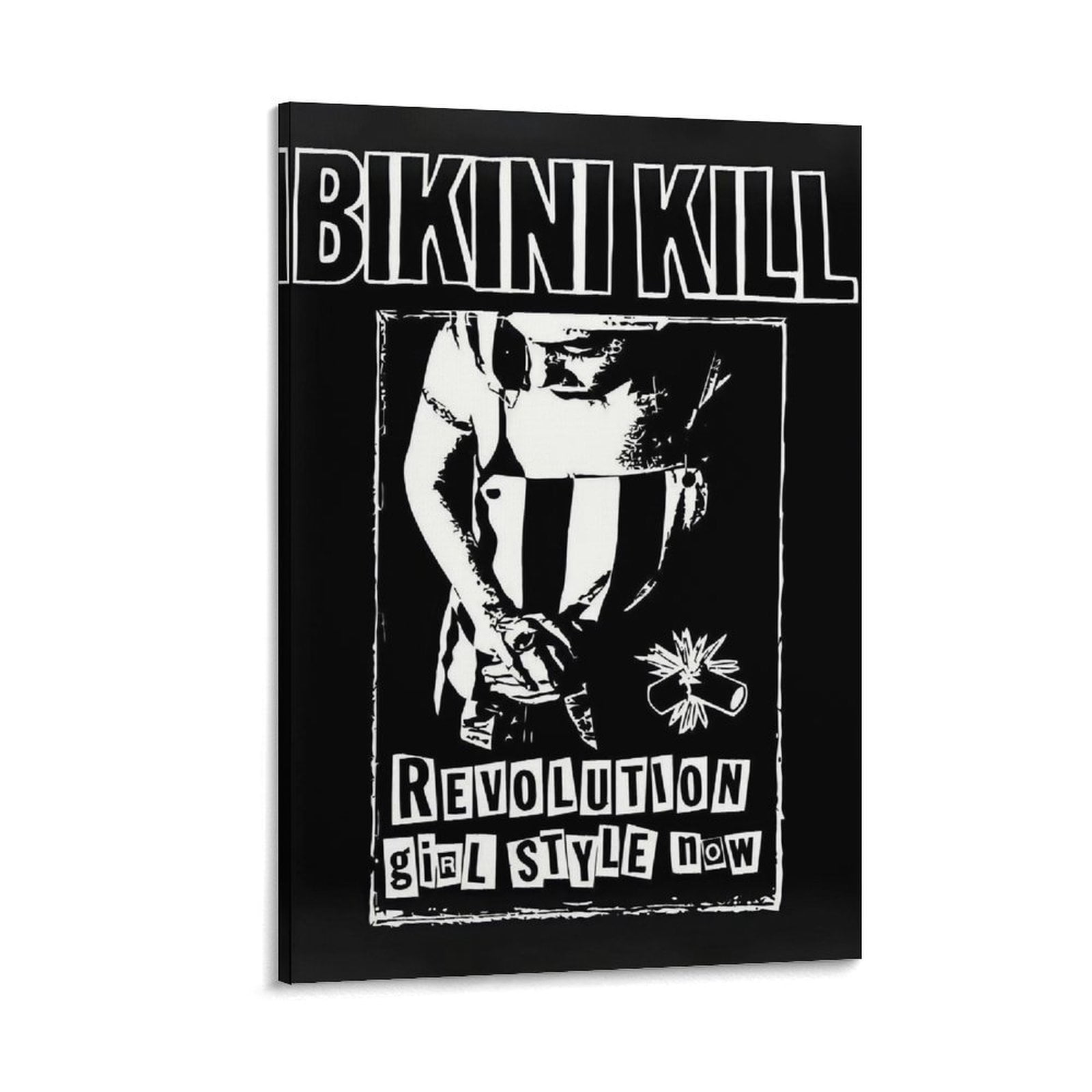 Bikini Kill Rock Band Poster (3) Artworks Canvas Poster Room Aesthetic ...