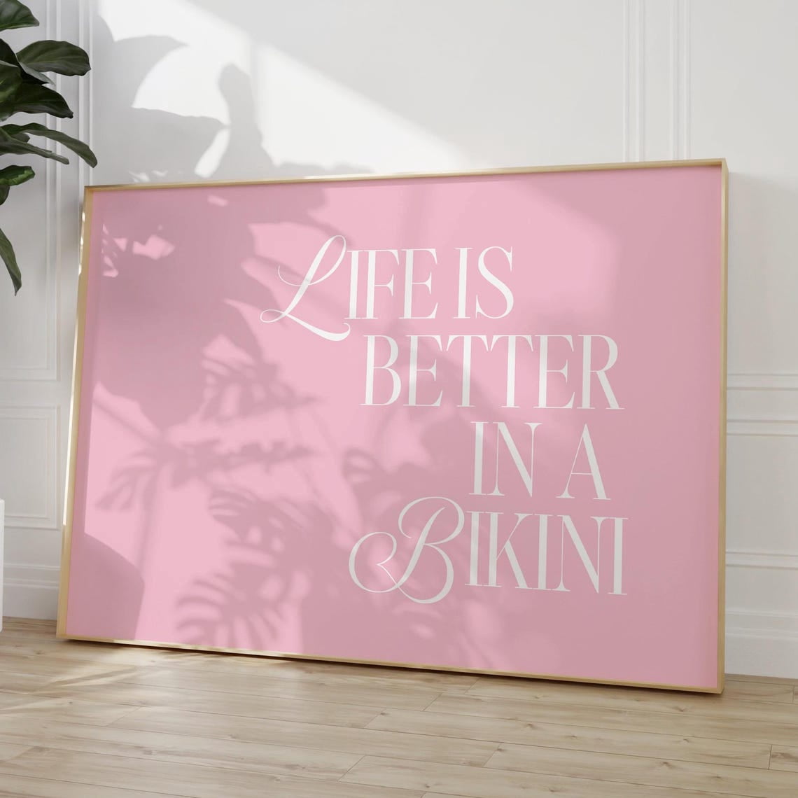 Bikini Print, Feminine Apartment Decor, Coastal Beachy Room Posters ...