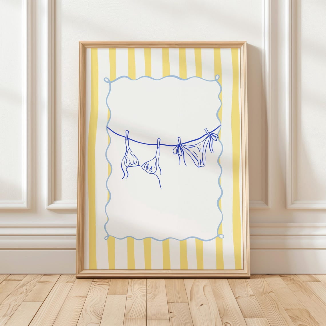 Bikini Print // beachy prints, girly dorm wall art, coastal ...