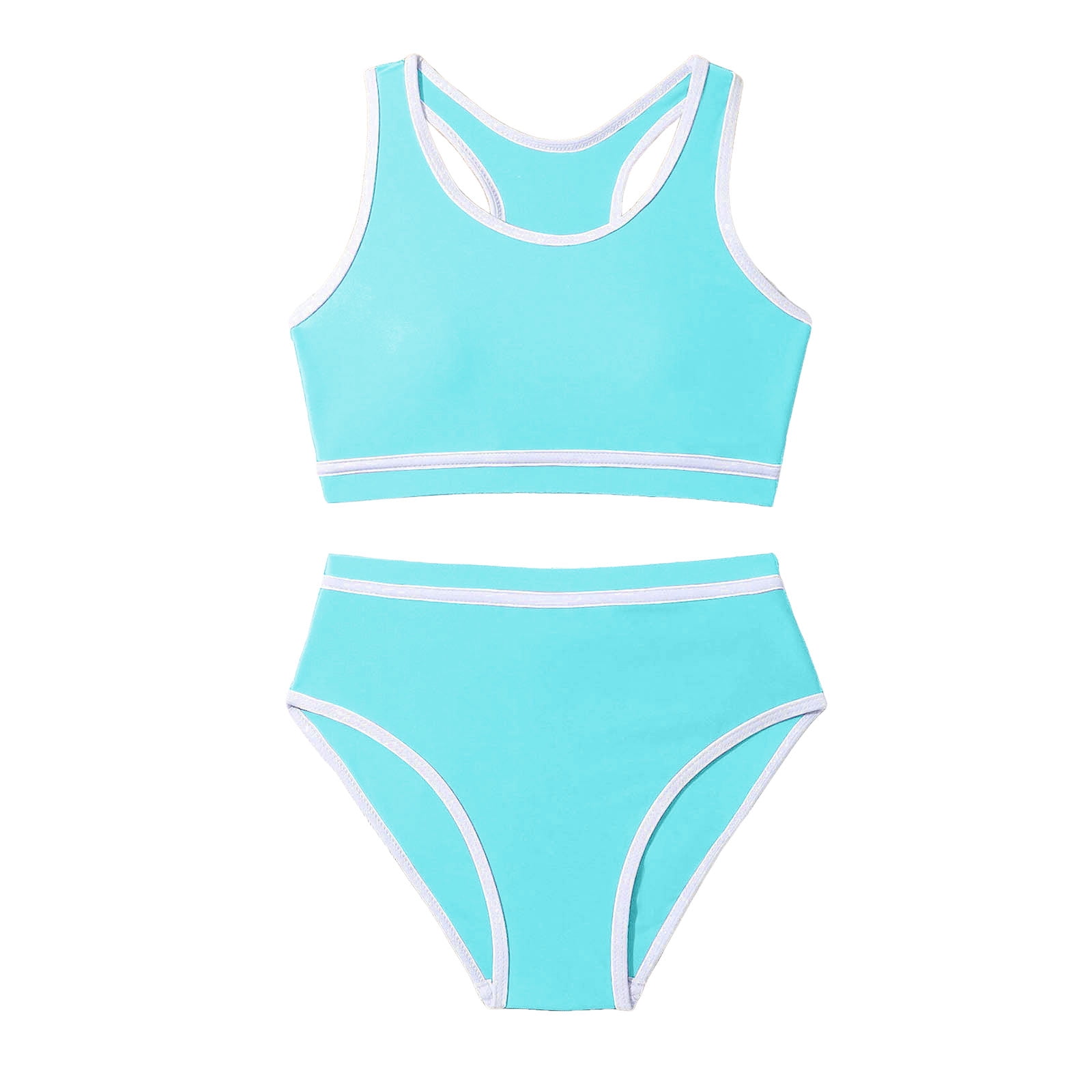 Bikini Set with Wrap Skirt Girls Swimsuits Size 7-8 Bathing Suit 3 ...