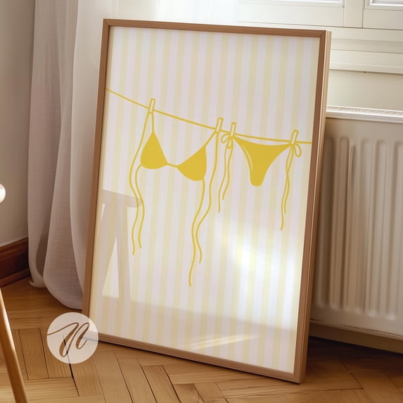 Bikini Summer Coastal Poster, Poster Home Decor, Poster Only - Walmart.com