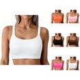 Bikini Tops for Women Adjustable Strap Full Coverage Square Neck ...