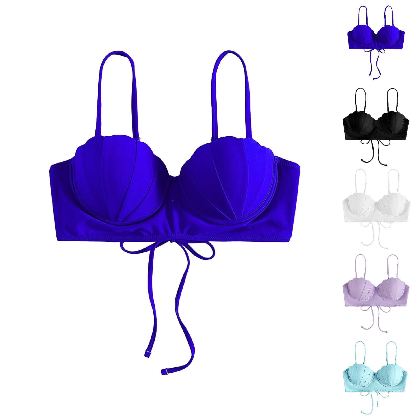 Bikini Tops for Women Adjustable Straps Bathing Suit Top Athletic ...