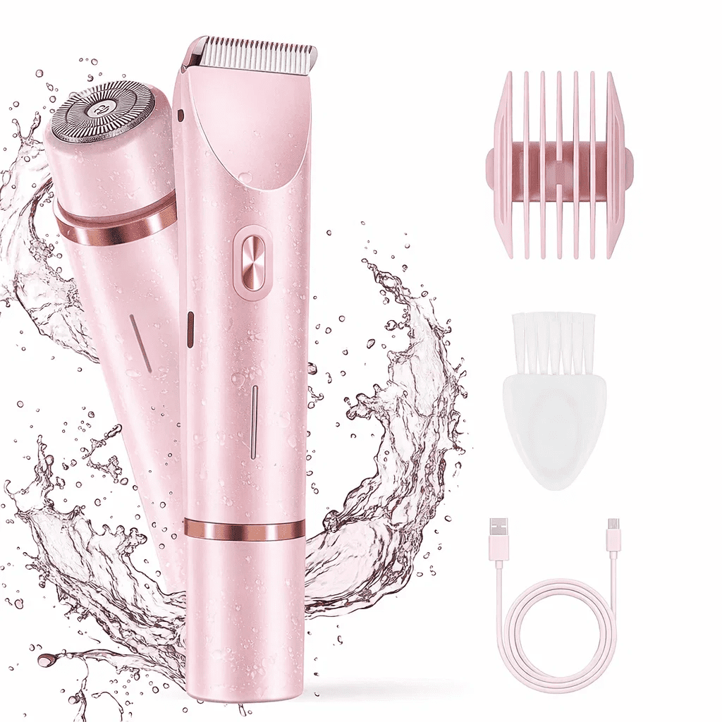 Bikini Trimmer for Women, Electric Razors for Women, 2 in 1 Body Shaver ...