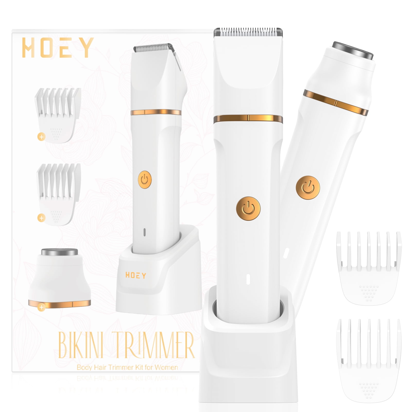 Bikini Trimmer for Women -Painless Electric Razors for Silk Skin,Cordless Wet/Dry Body Shaver ...