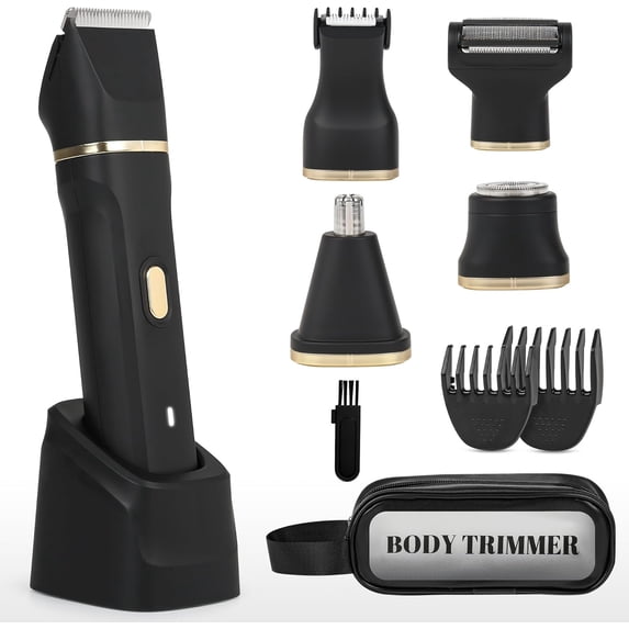 Bikini Trimmer for Women - 5 in 1 Razors for Women, IPX7 Pubic Hair ...