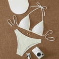 Bikinis Sets for Women Two Piece Halter Textured Bathing Suit Cheeky ...