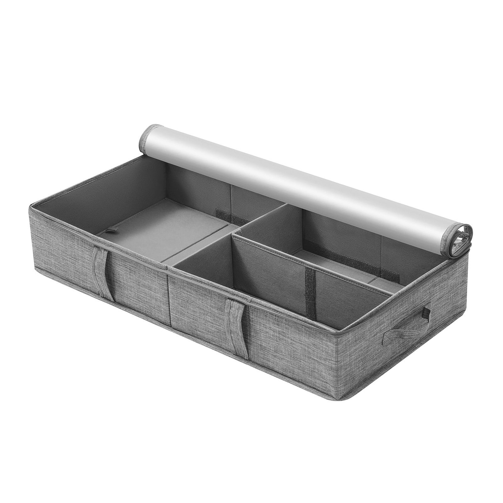 Under Bed Storage Containers,Under the Bed Bags with Dividers,Clear ...