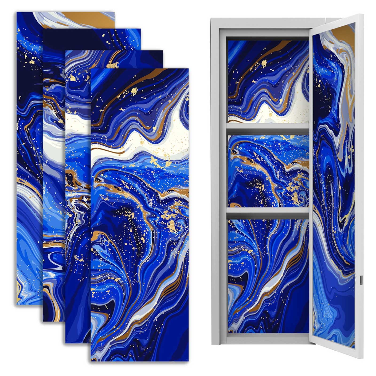 Biksico Wall Art - 4 Pcs School Locker Wallpaper 12 X 36 Inch Removable ...