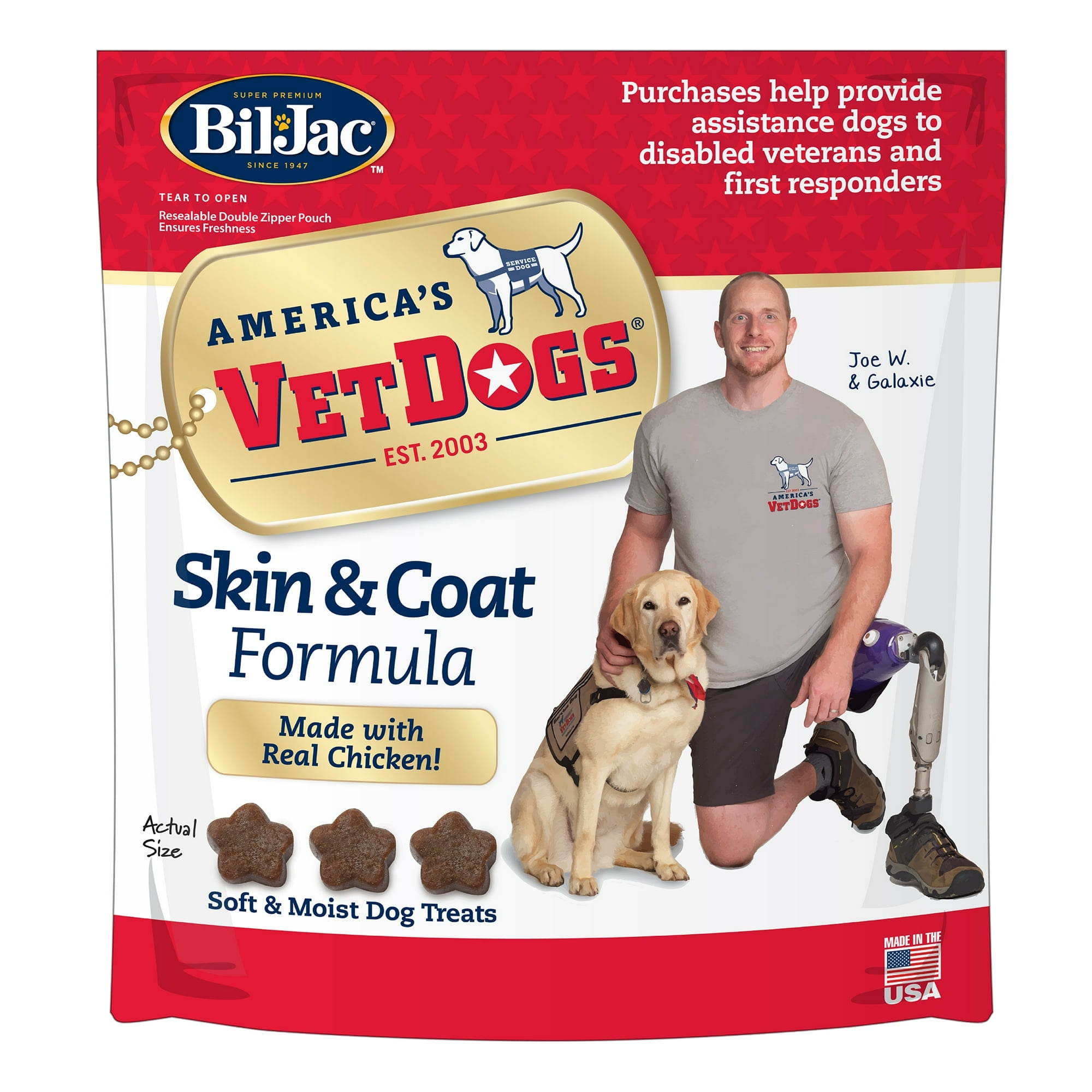 Bil-Jac VetDogs Veteran's K-9 Corps Skin & Coat Formula, Soft & Moist ...