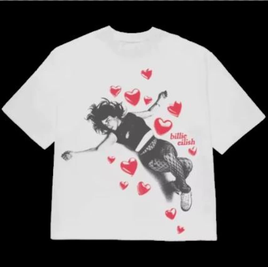 Bil.Lie_Ei.Lis.H 2024 Tour Concert T-Shirt Hit Me Hard And Soft Vintage ...