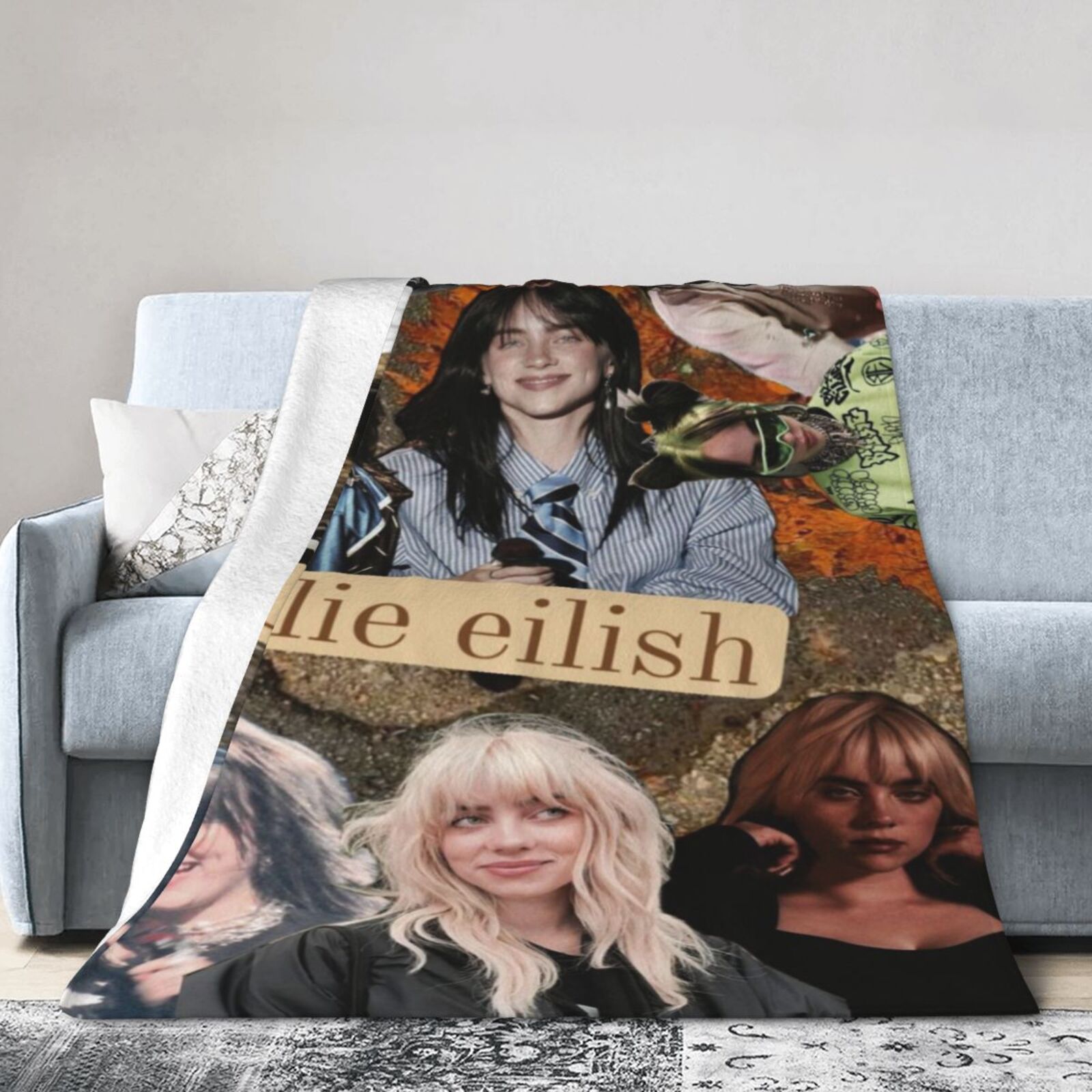 Bil-lie Inspired Flannel Throw Blanket – Soft Cozy Fleece Blanket for ...