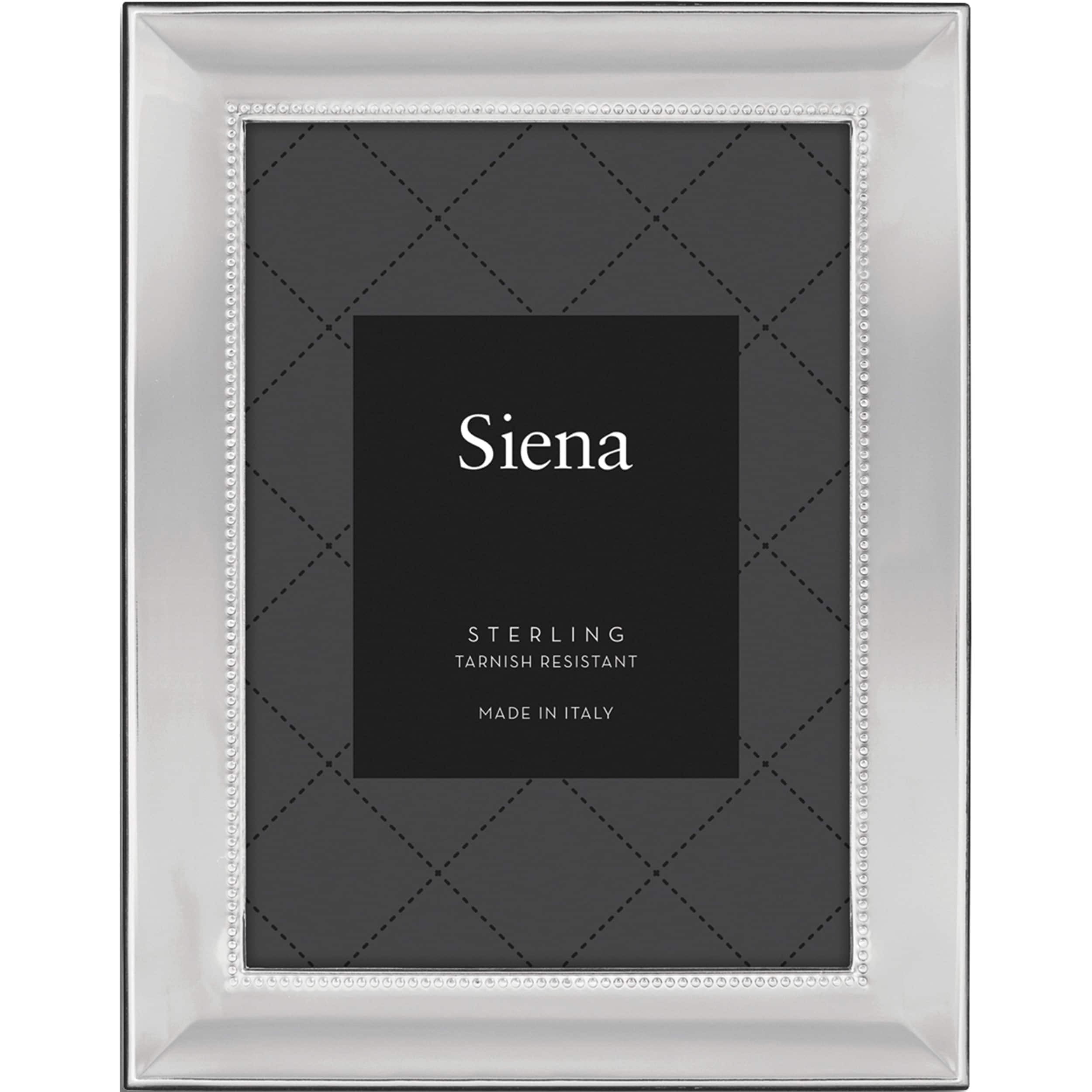 Bilaminate Sterling Silver Beaded 5x7 Photo Frame QGM19958 - Walmart.com