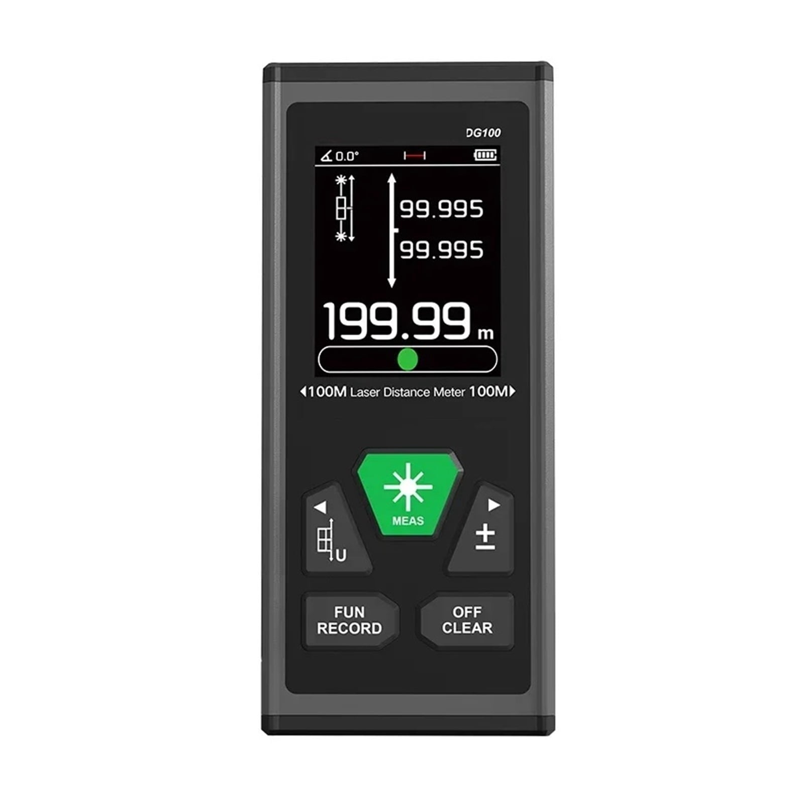 Bilateral Distance Meter 200m Dual Distance Measure Digital Rangfinder ...